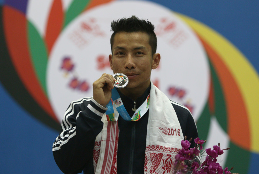 Thapa wins first silver medal for Nepal in 12th SAG