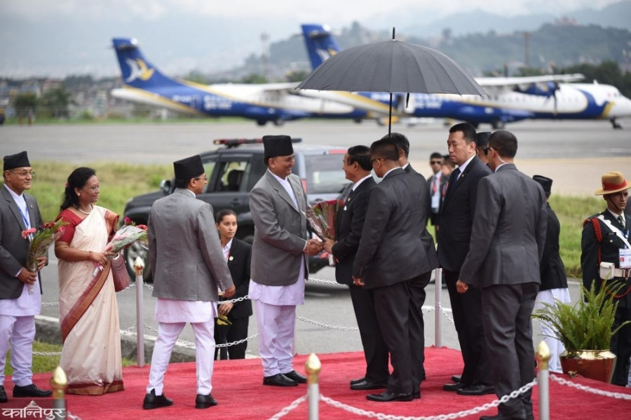 Myanmar’s Prez Myint in Kathmandu