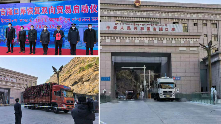 Trade through the Kerung-Rasuwagadhi border port formally resumes