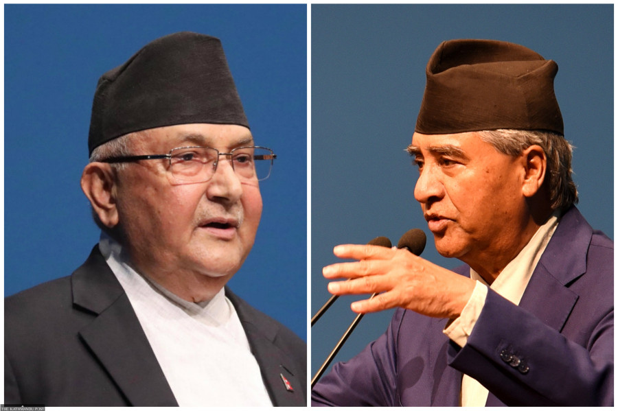 Oli accuses Deuba of straining ties with neighbours when in power