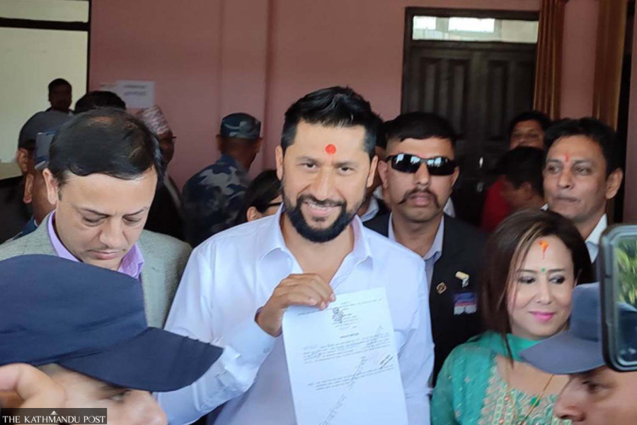 Candidates filing nominations for by-elections