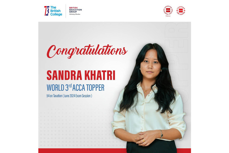 The British College ACCA student achieves world topper status again