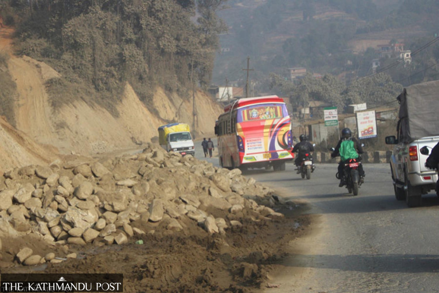 Nagdhunga-Naubise road to remain partially closed for 10 nights