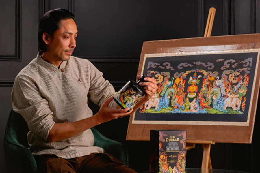 Yeti Distillery honours artist Samundra Man Singh Shrestha